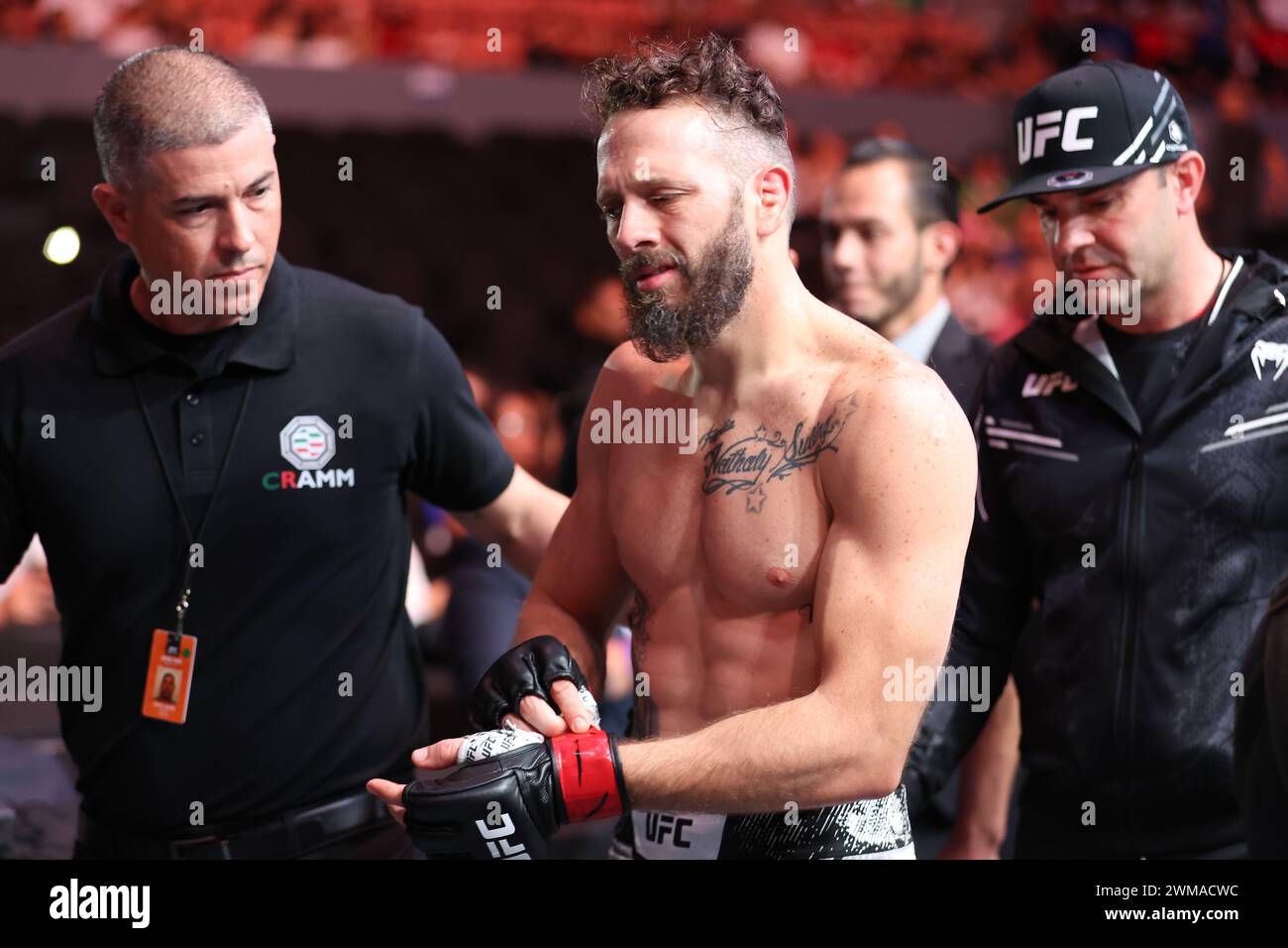 Mexico City, Distrito Federal, Mexico. 24th Feb, 2024. Erik Silva and ...