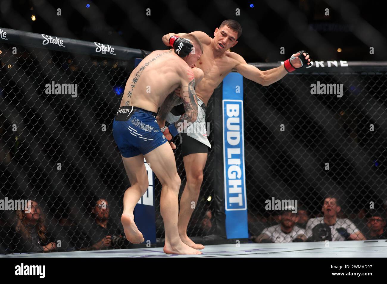 MEXICO CITY, MEX - February 24: Manuel Torres and Chris Duncan fight in ...