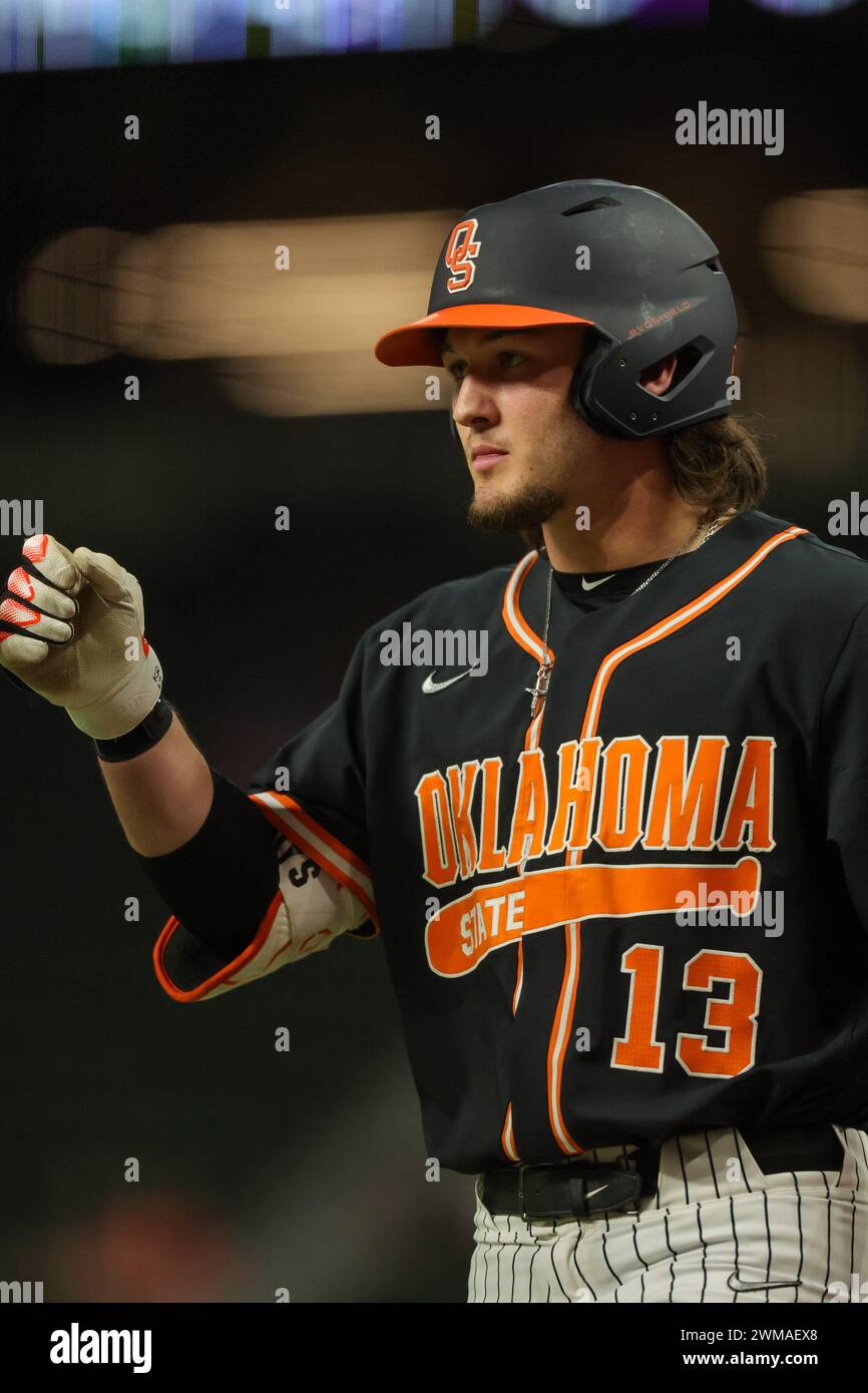 February 24, 2024: Kollin Ritchie #13 fist bumps his team mate as he ...