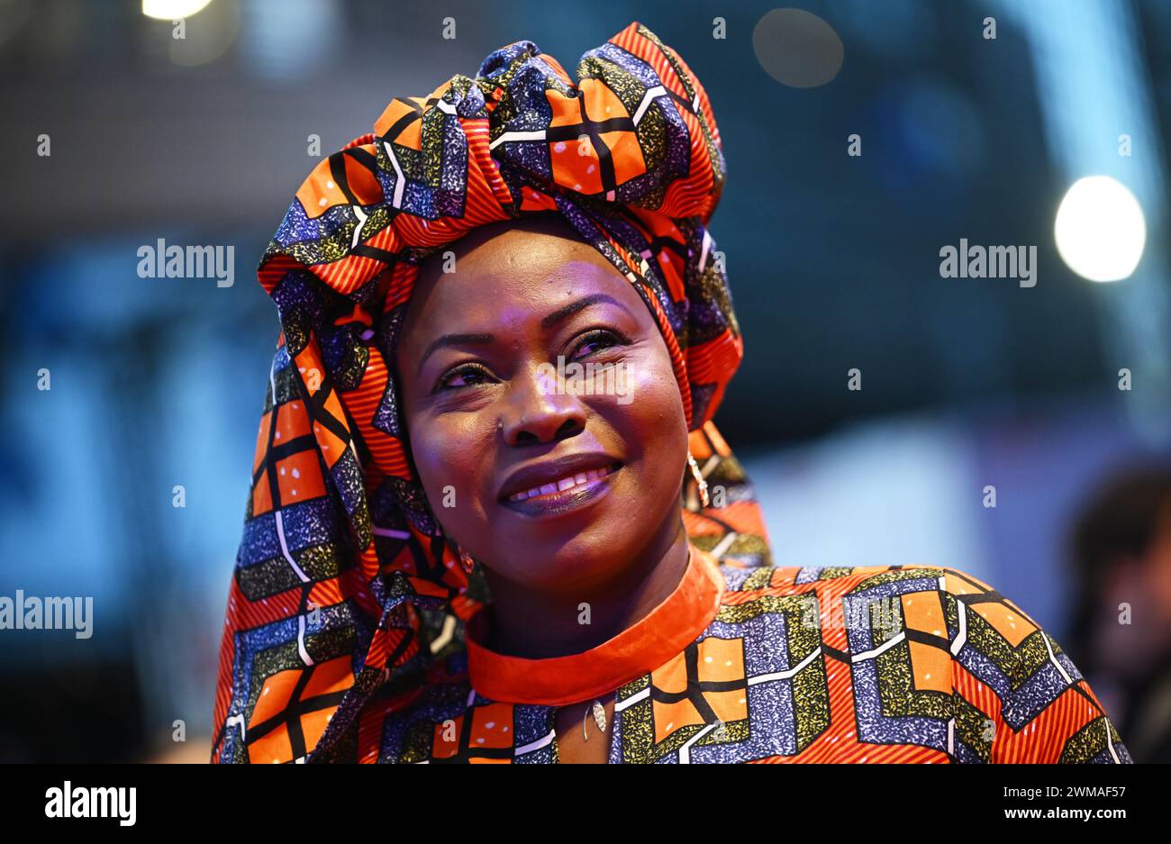 Berlin, Germany. 24th Feb, 2024. Awa Djiga Kane walks the red carpet ...