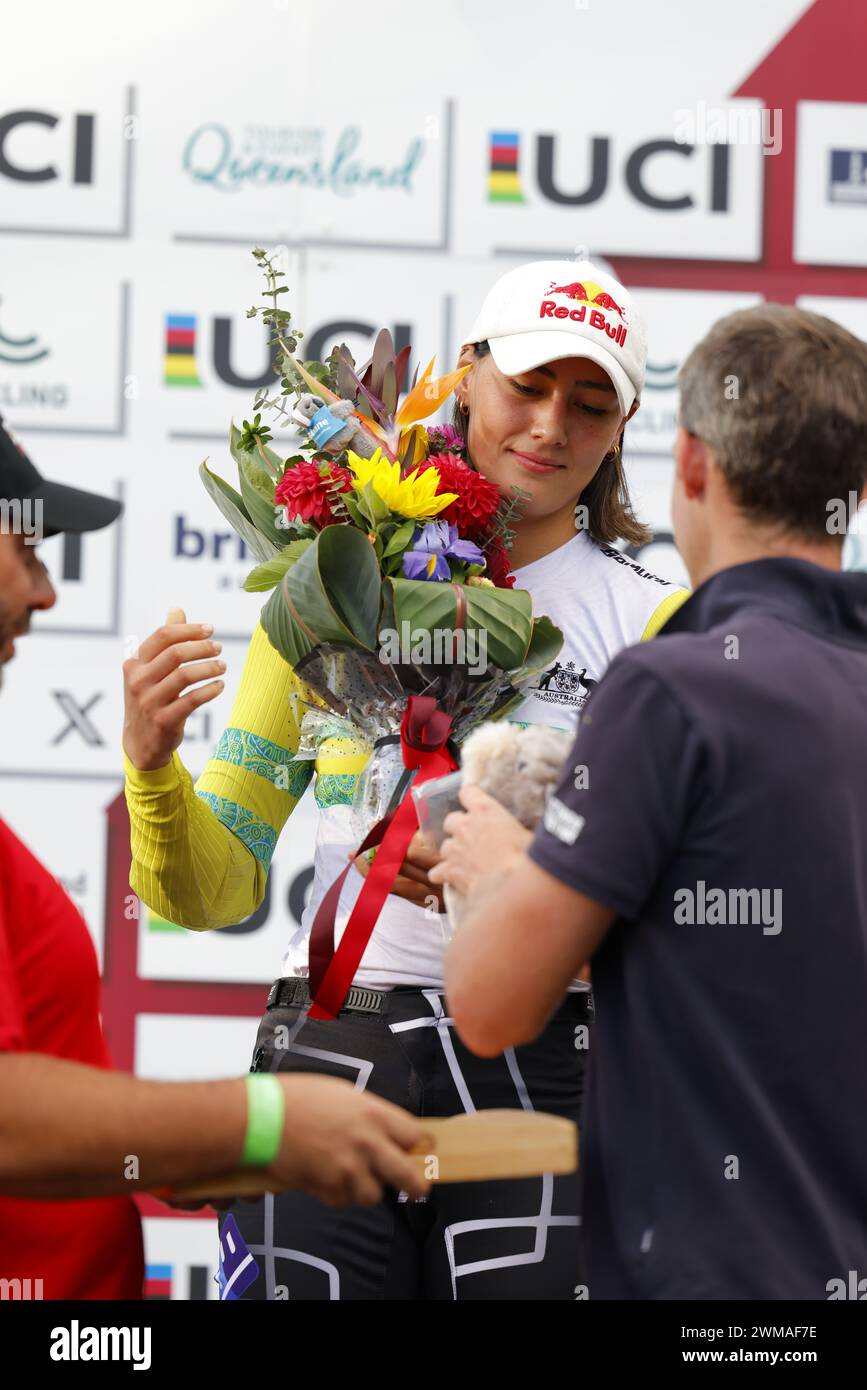 Brisbane, Australia. 25th February 2024. Saya Sakakibara receives award ...