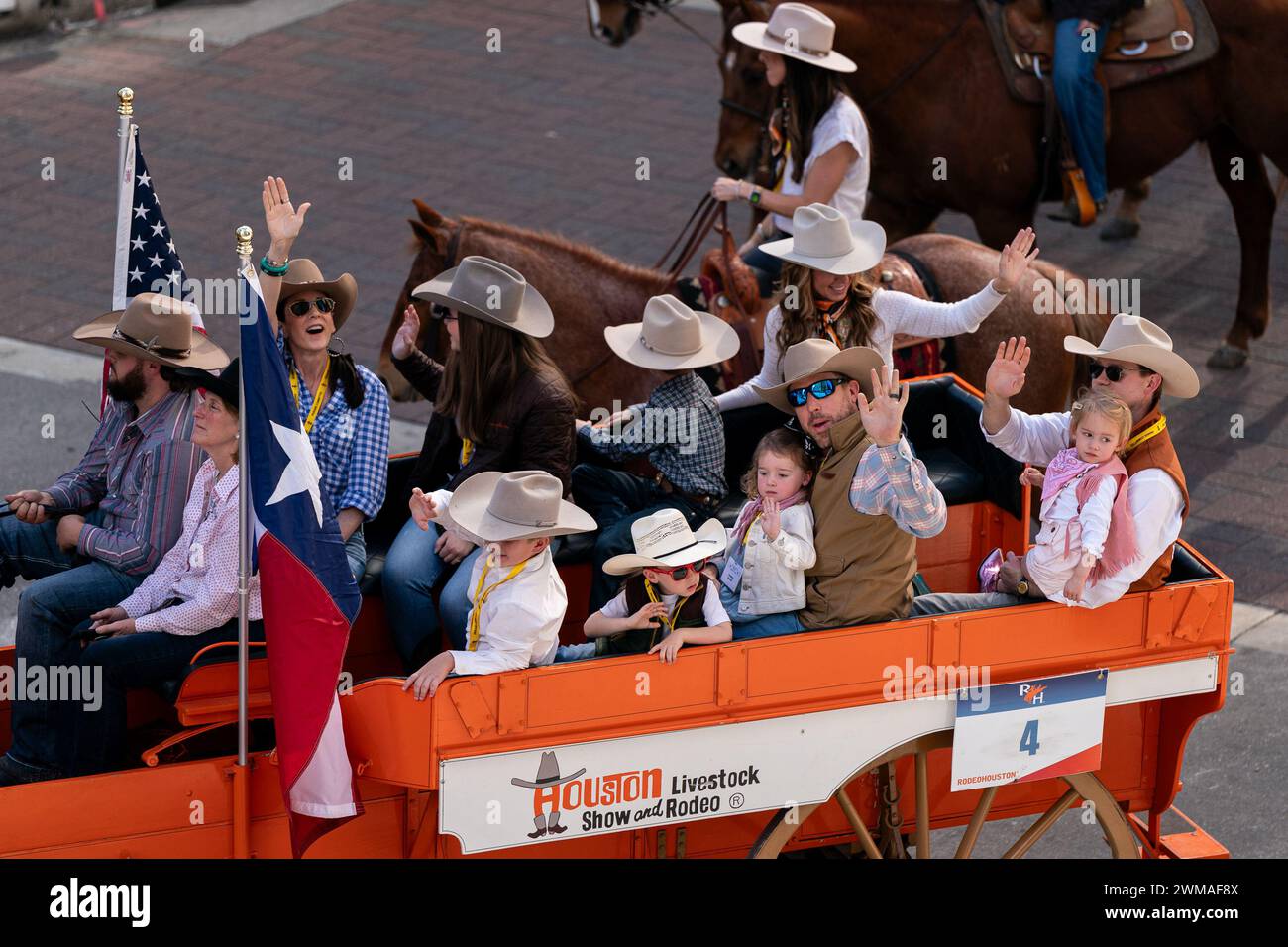 Houston, USA. 24th Feb, 2024. A float is seen during the 92nd Downtown ...