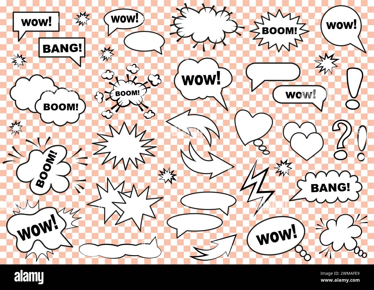 Set of speech bubbles Stock Vector Image & Art - Alamy