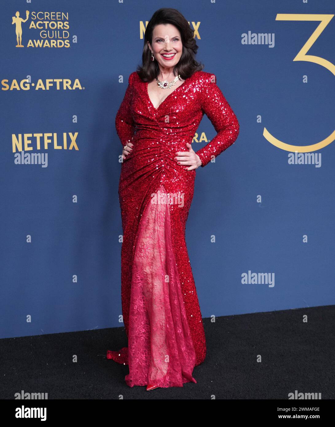 Los Angeles, USA. 24th Feb, 2024. Fran Drescher posing at the Screen ...