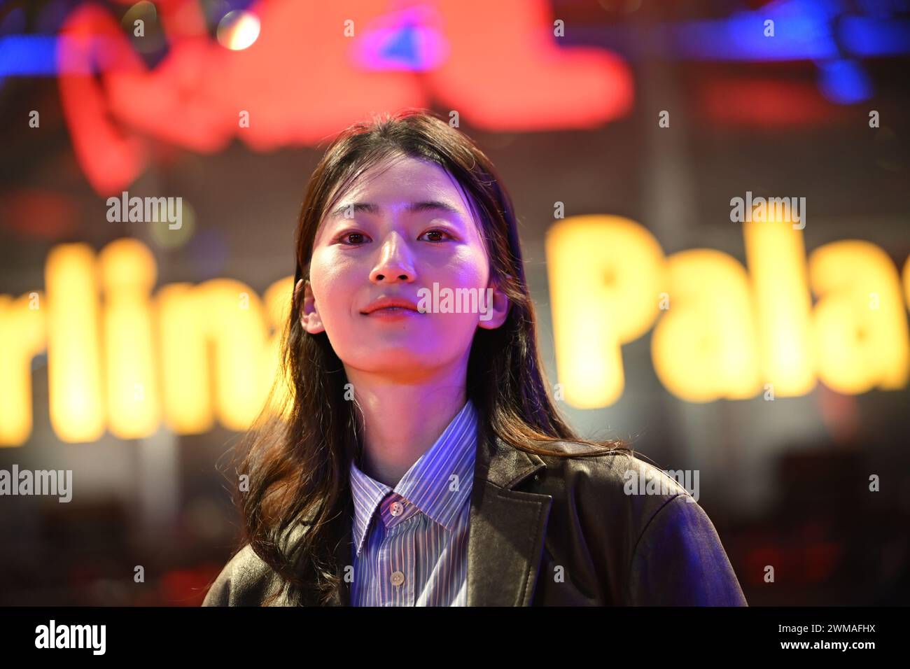 Berlin, Germany. 24th Feb, 2024. Actress Kim Seung-Yun stands on the ...