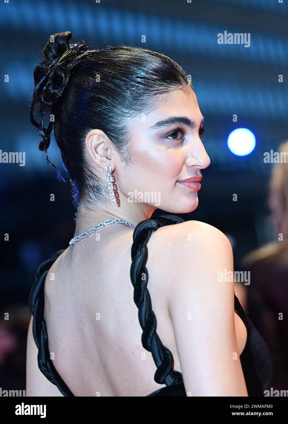 Berlin, Germany. 24th Feb, 2024. Model Soulin Omar walks the red carpet ...
