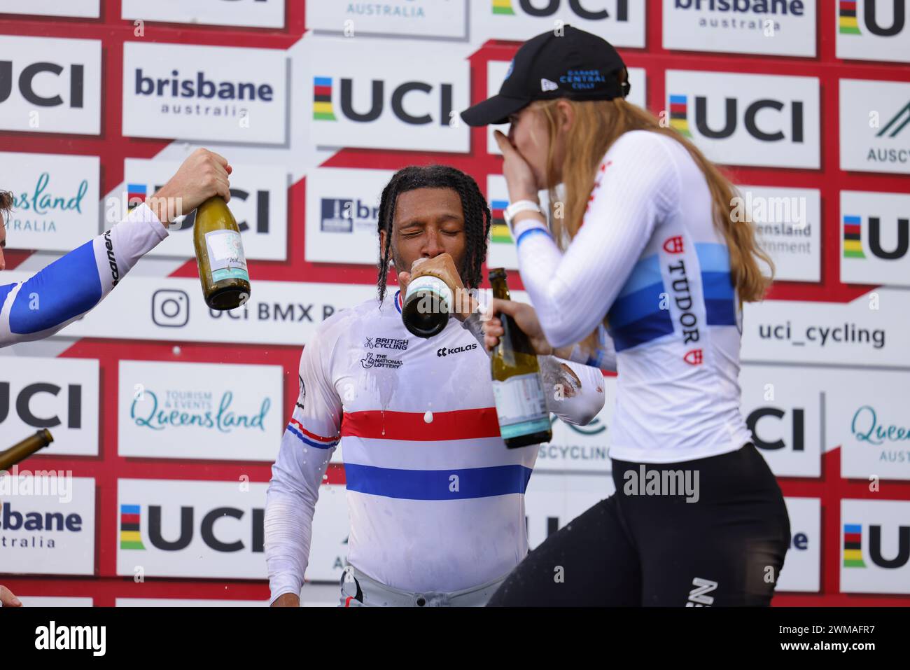 Brisbane, Australia. 25th February 2024. Kye White and Zoe Claessens ...