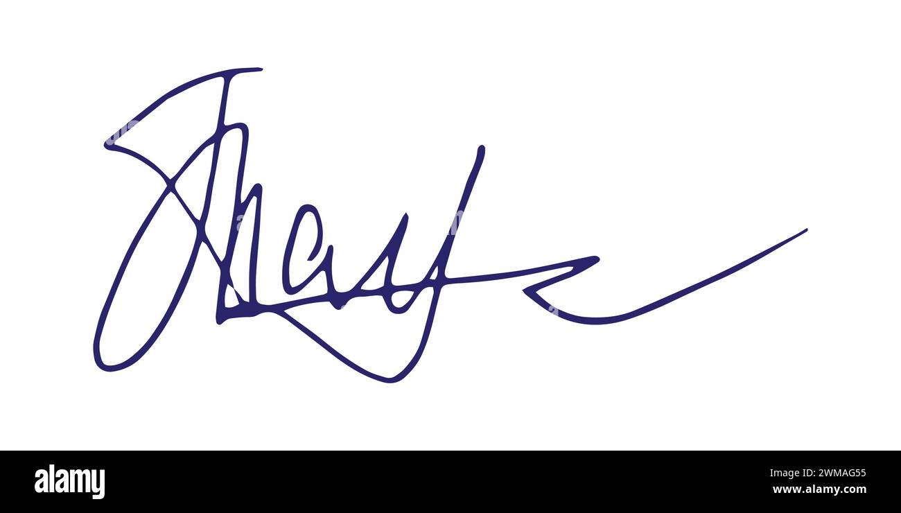 Handwritten signature Cut Out Stock Images & Pictures - Alamy