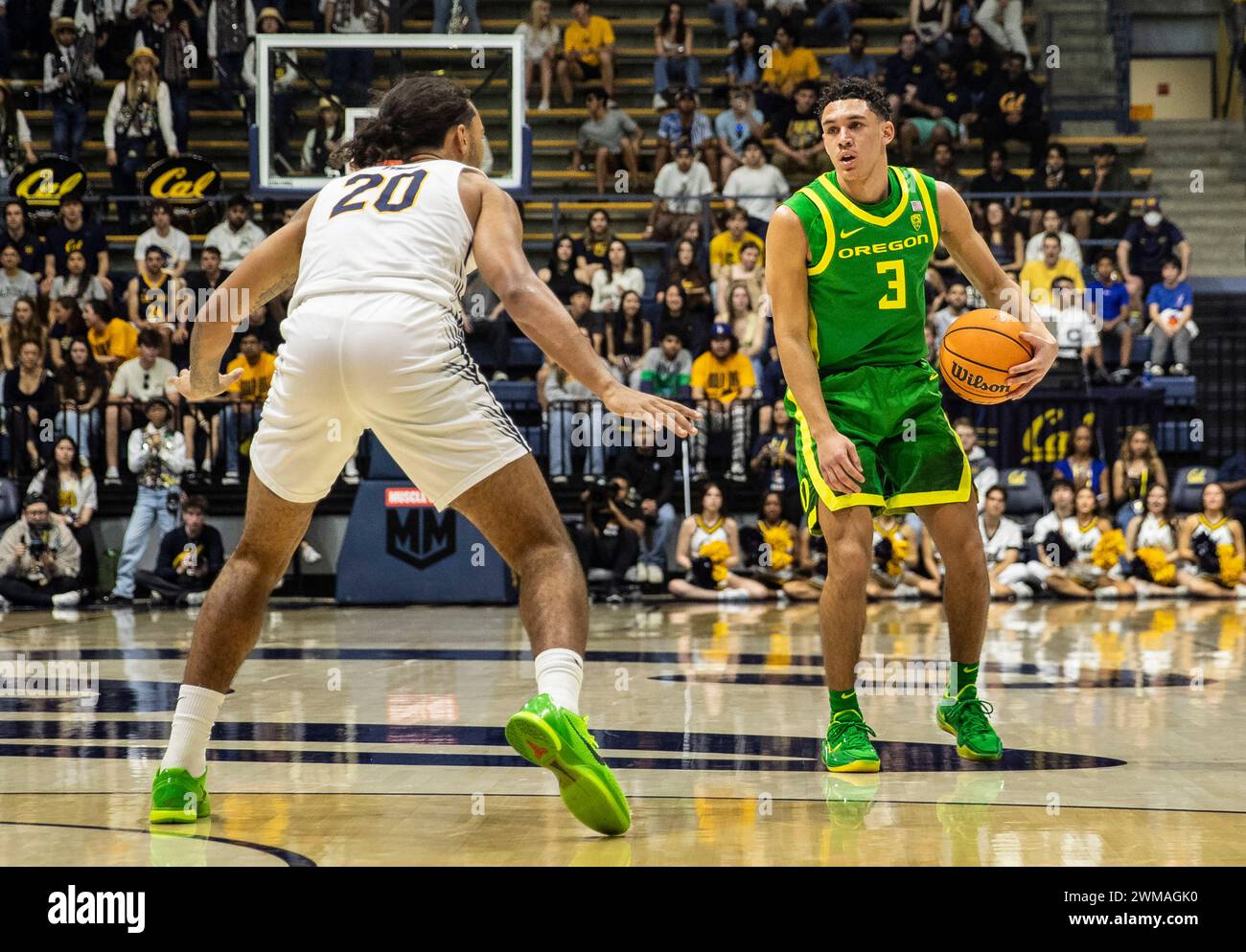 Haas Pavilion Berkeley Calif, USA. 24th Feb, 2023. CA U.S.A. Oregon ...