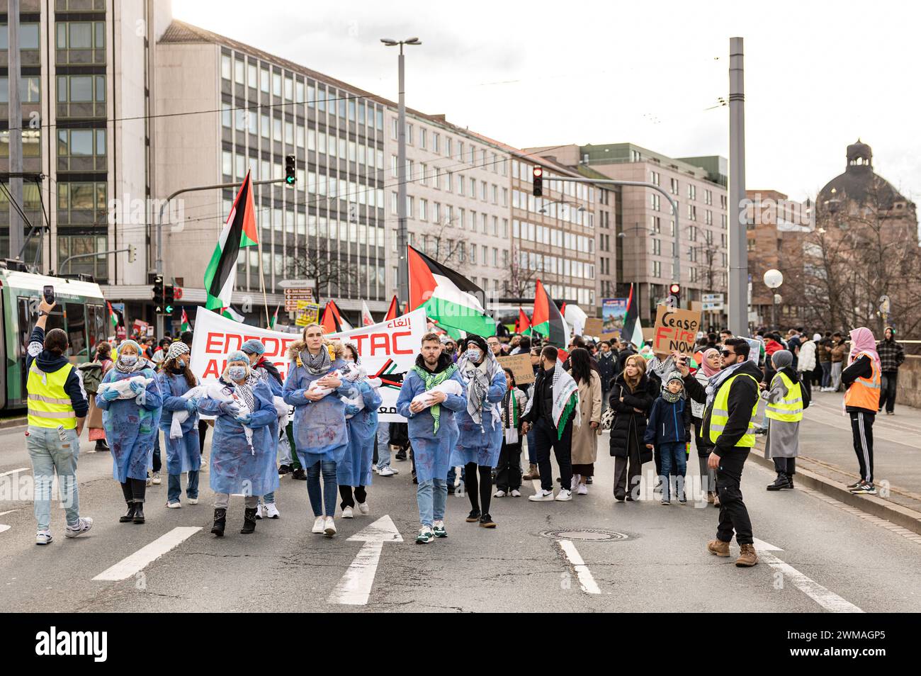 Munich, Germany. 24th Feb, 2024. Because the Enforce Tac arms trade ...