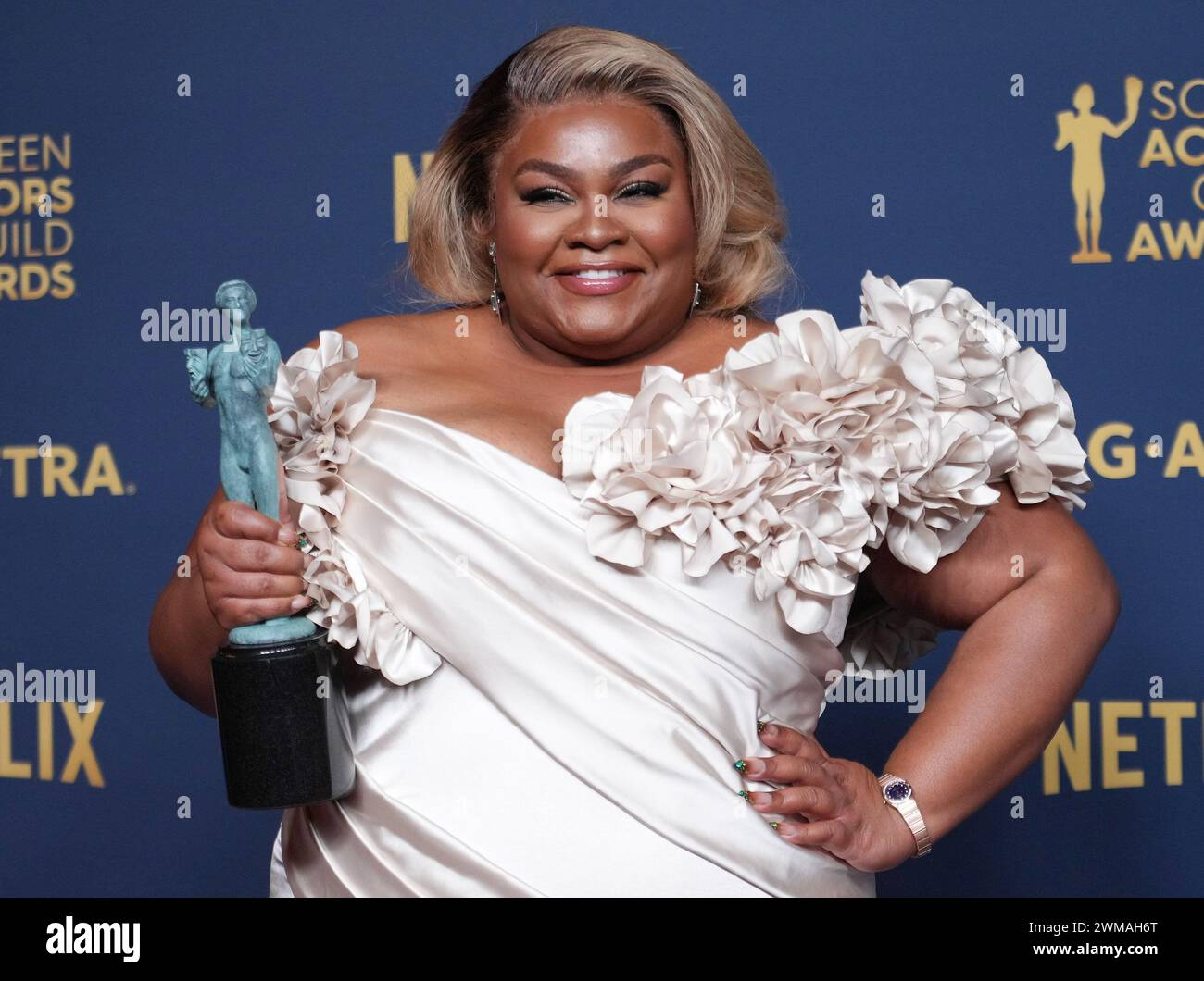 Los Angeles, USA. 24th Feb, 2024. Da'Vine Joy Randolph, winner of the ...