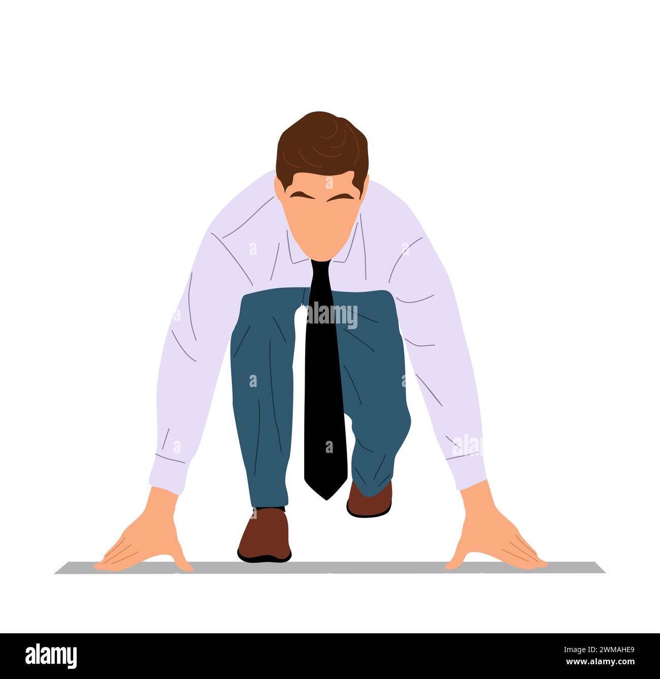 Ready to start cartoon hi-res stock photography and images - Alamy