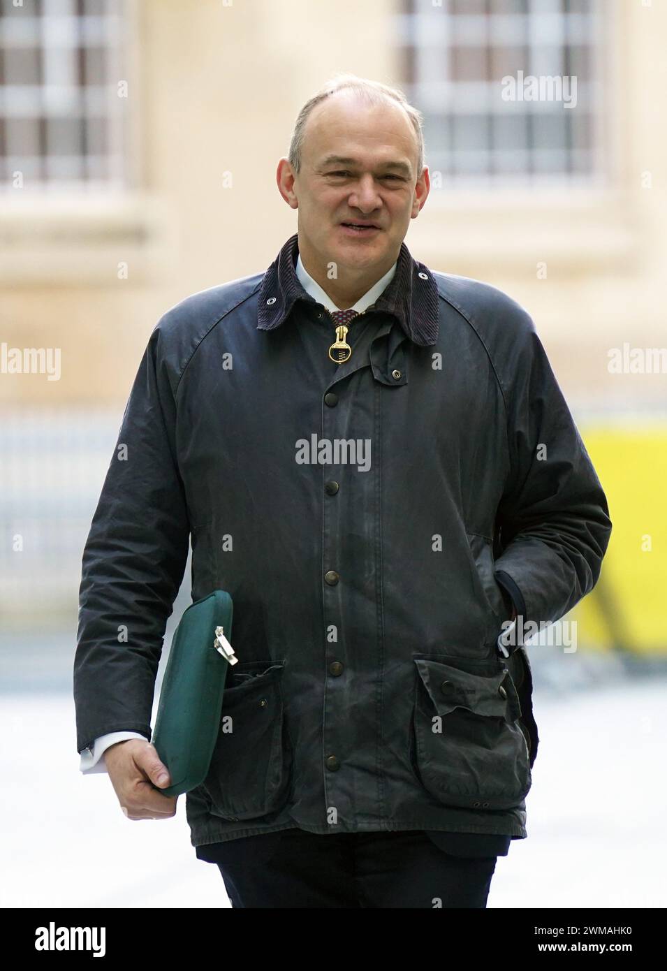 Leader of the Liberal Democrats Sir Ed Davey arrives at BBC ...