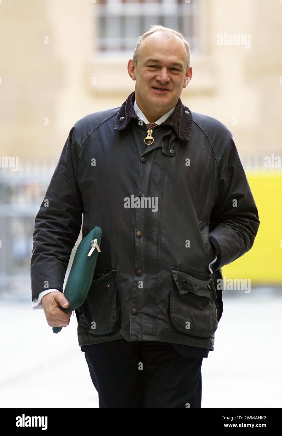 Leader of the Liberal Democrats Sir Ed Davey arrives at BBC ...