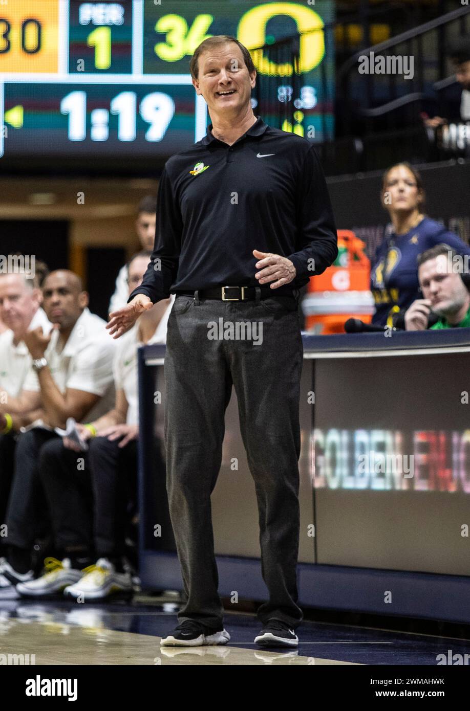 Haas Pavilion Berkeley Calif, USA. 24th Feb, 2023. CA U.S.A. Oregon ...