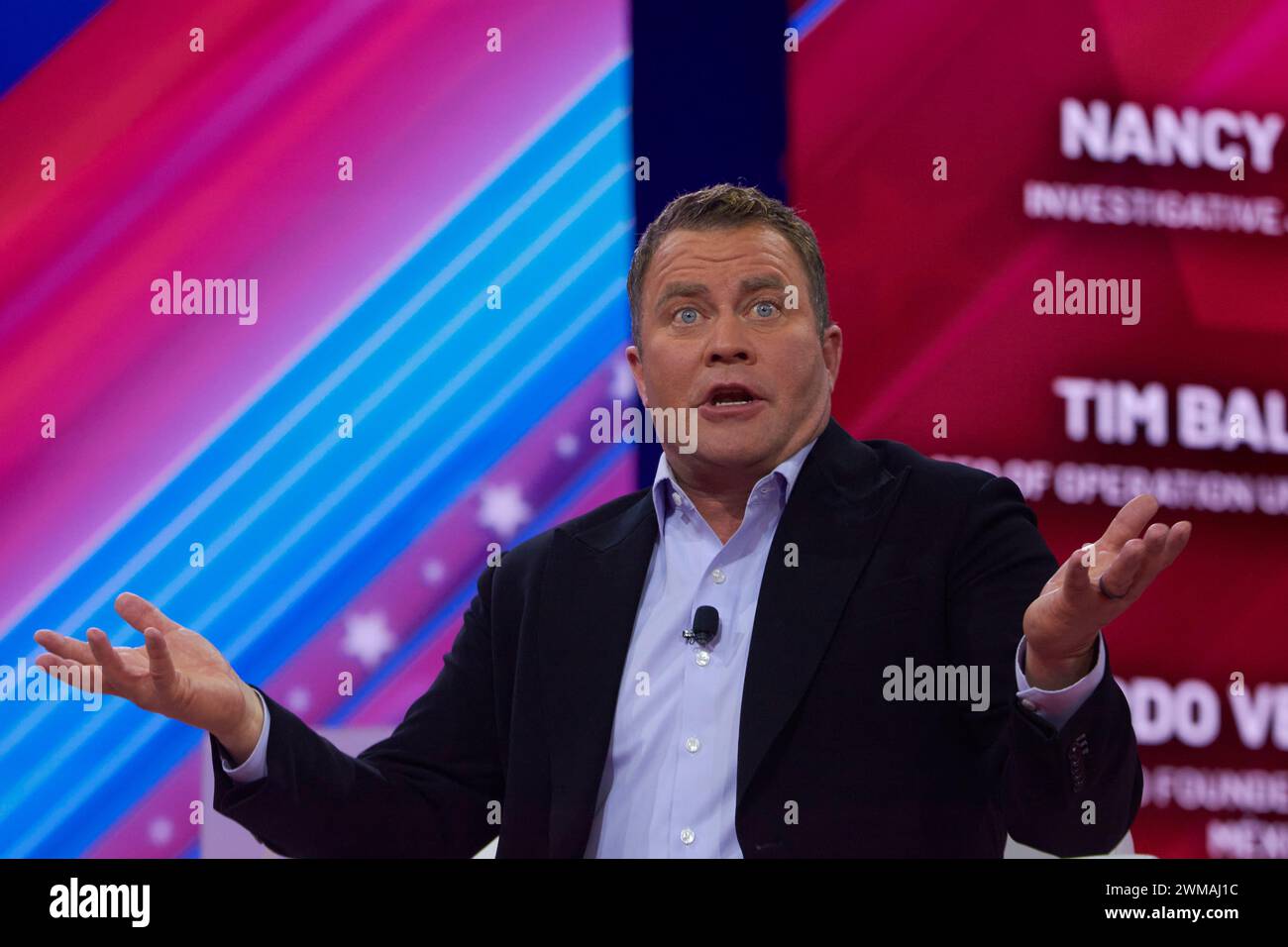 National Harbor, Maryland, USA. 24th Feb, 2024. TIM BALLARD, former CEO ...