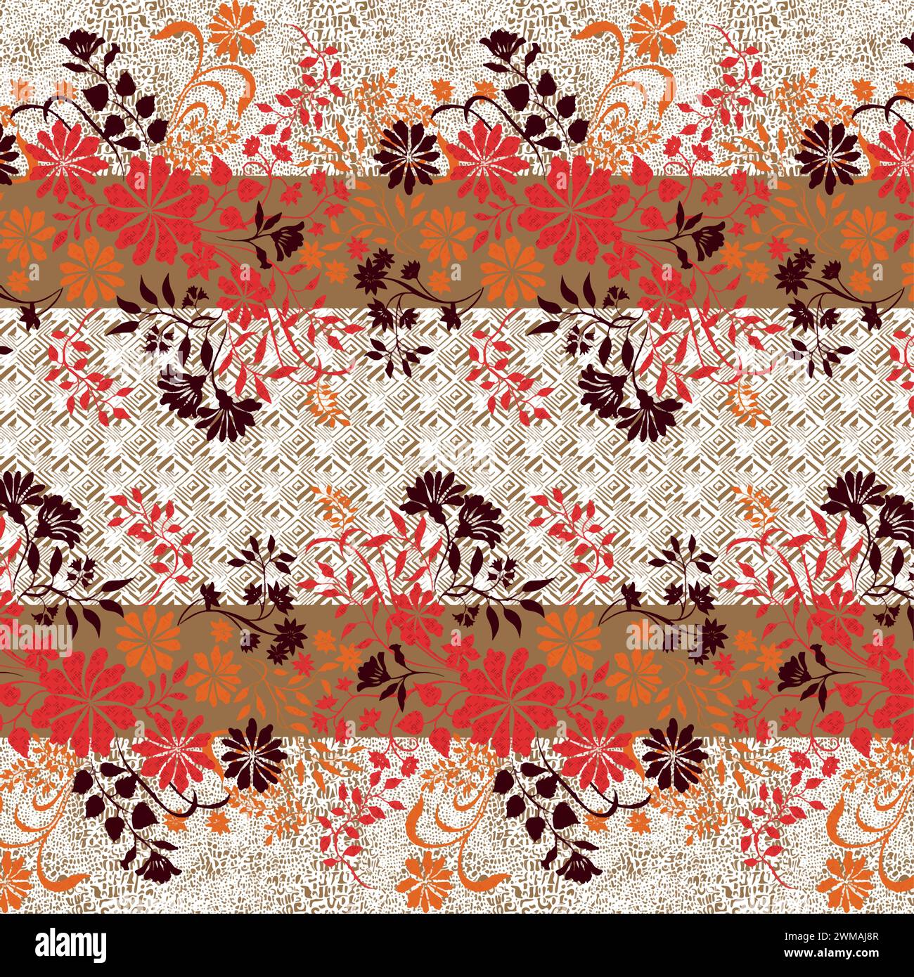 Textile fabric pattern artwork seamless pattern Stock Vector Image ...