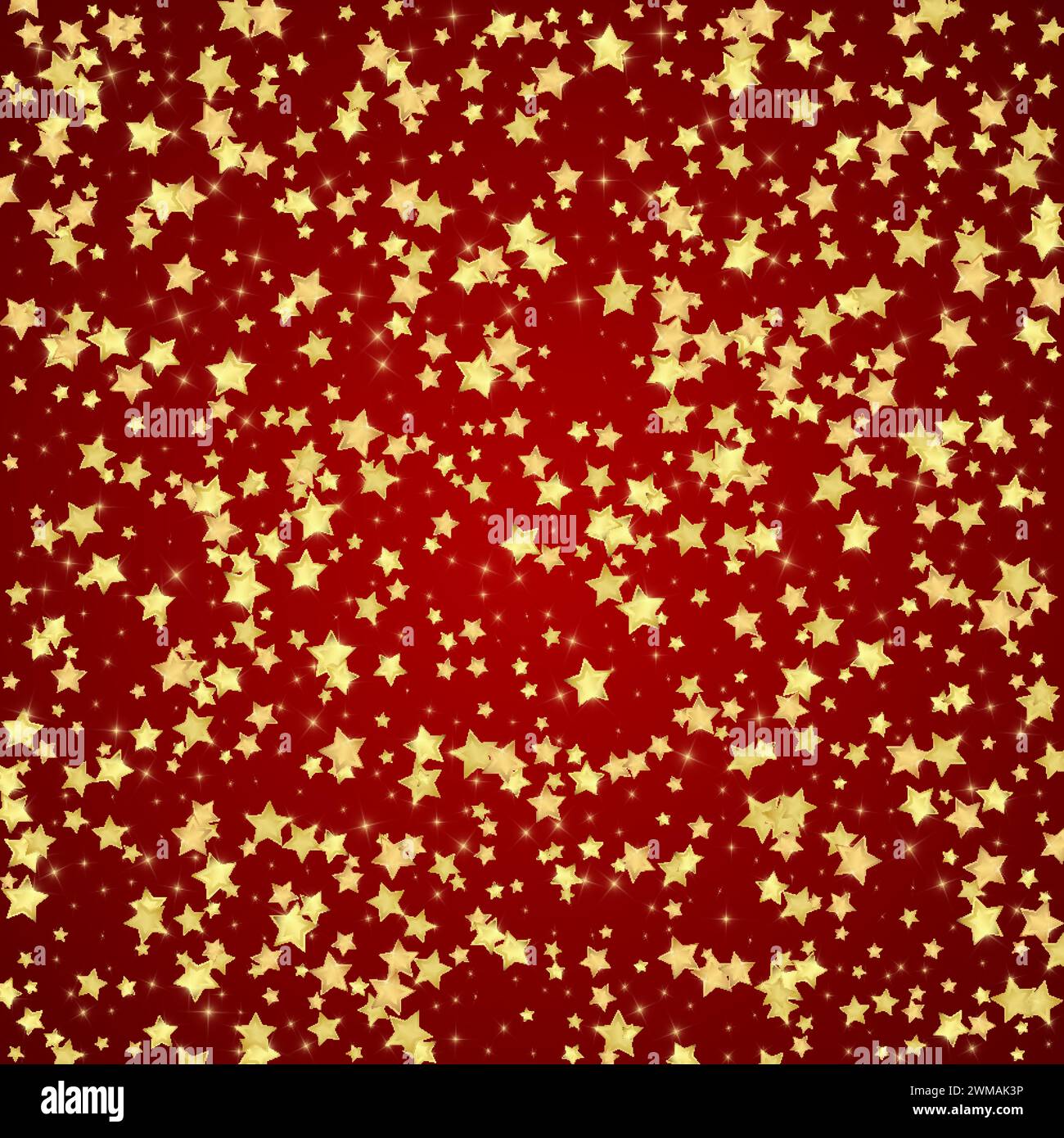 Magic stars vector overlay. Gold stars scattered around randomly ...