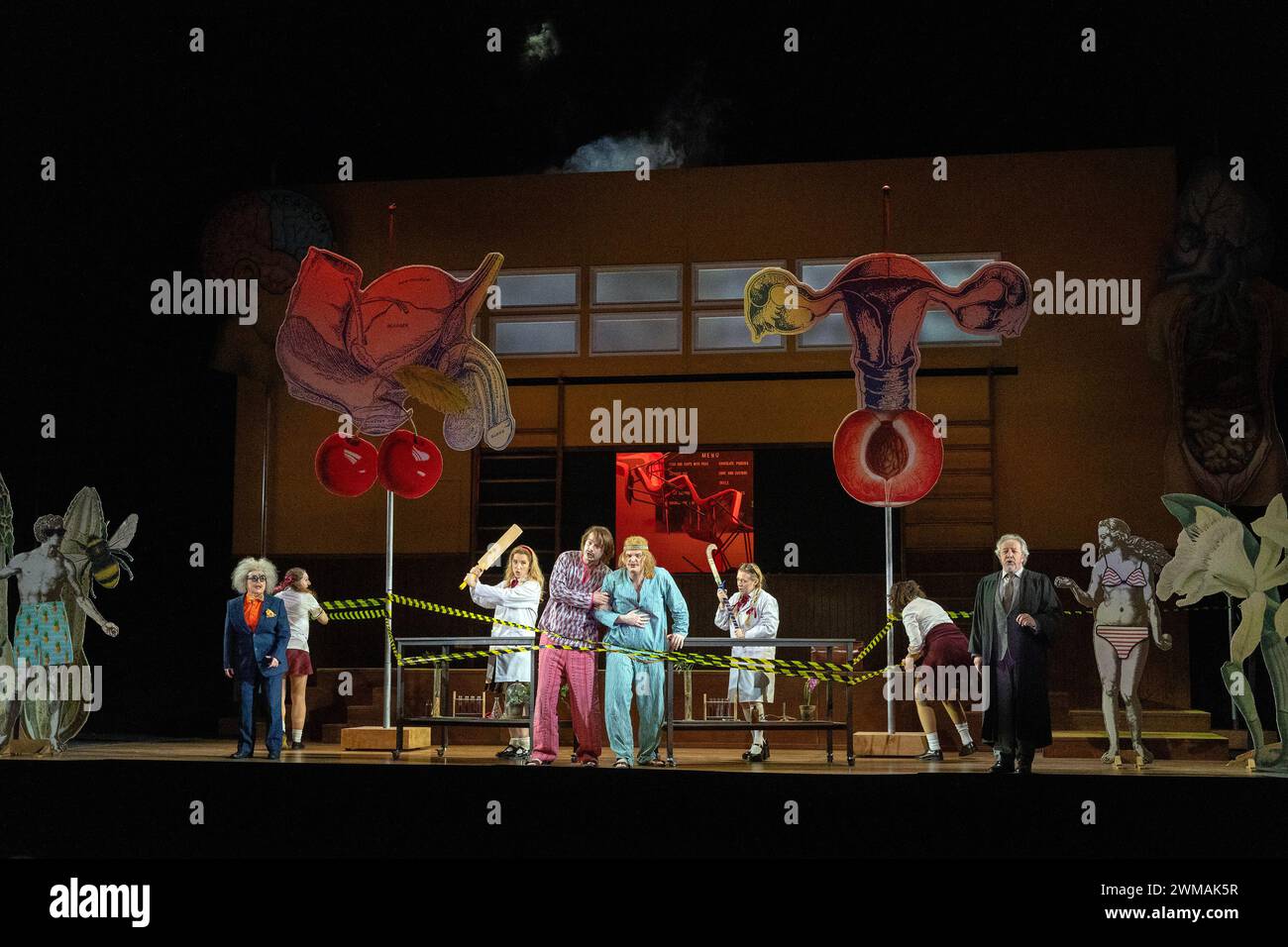 front, l-r: Rebecca Evans (Despina), Kayleigh Decker (Dorabella), James ...