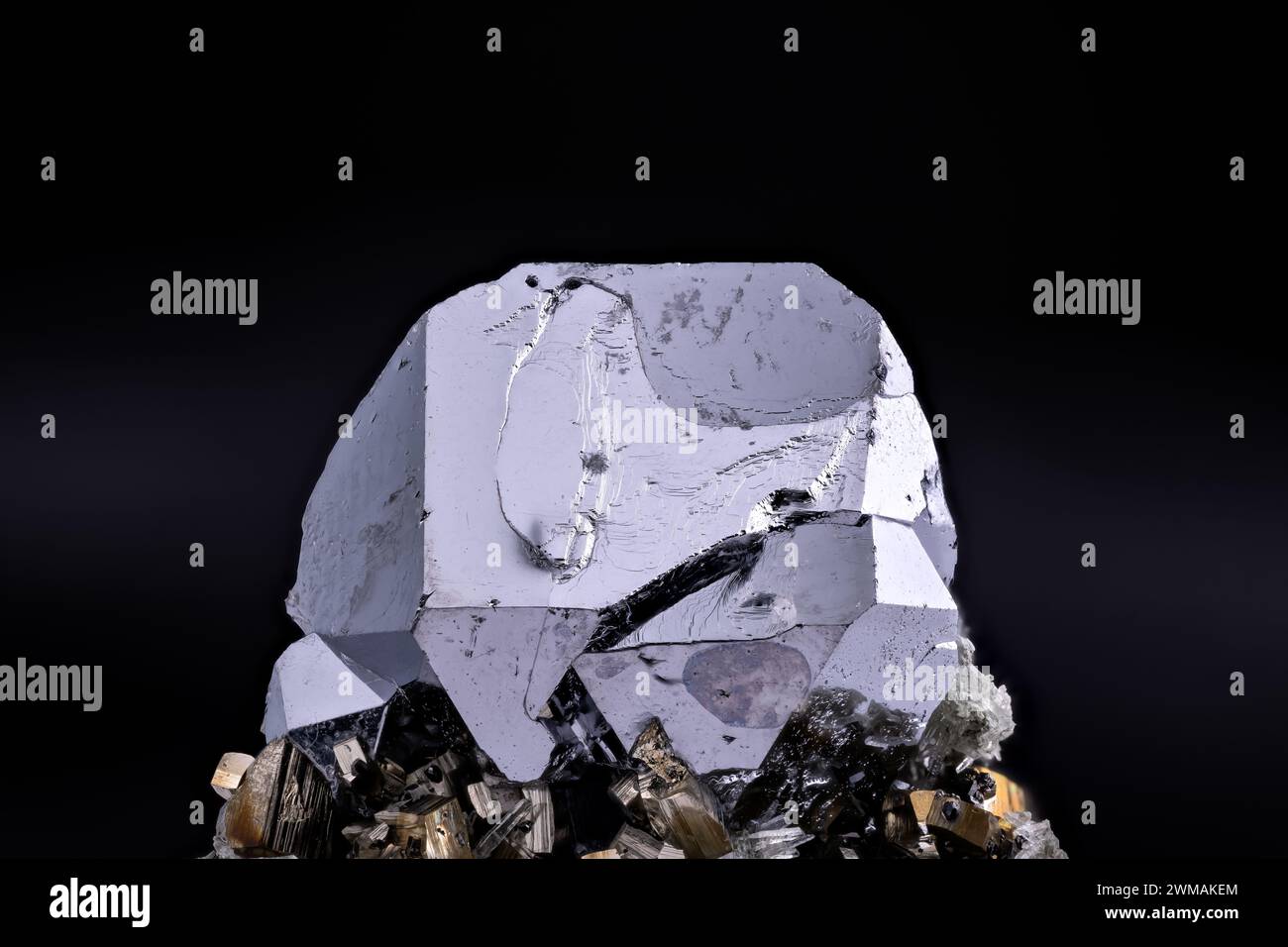 galena with pyrite macro photography detail texture background. From ...