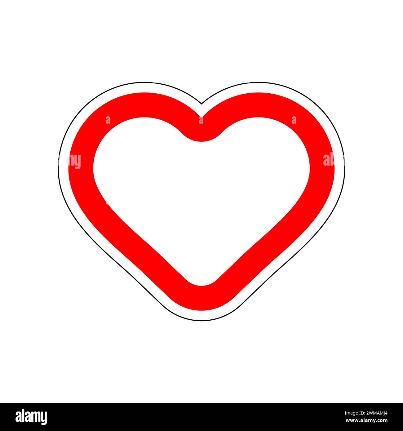 Love Road Sign. Red road sign in shape of a heart. A symbol of love for ...