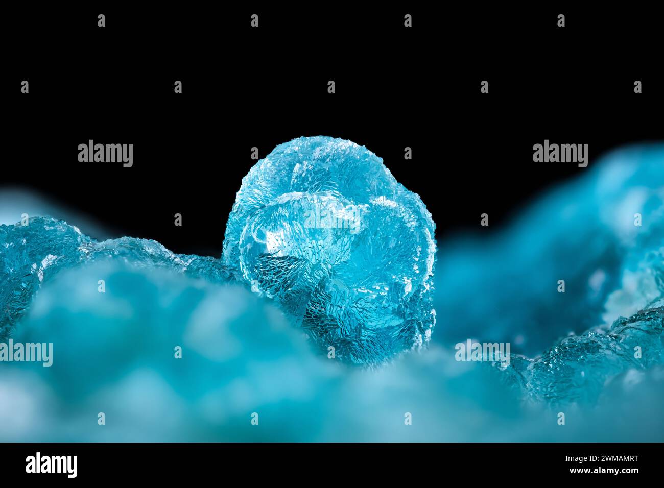 blue Hemimorphite macro photography. From Congo. detail texture ...