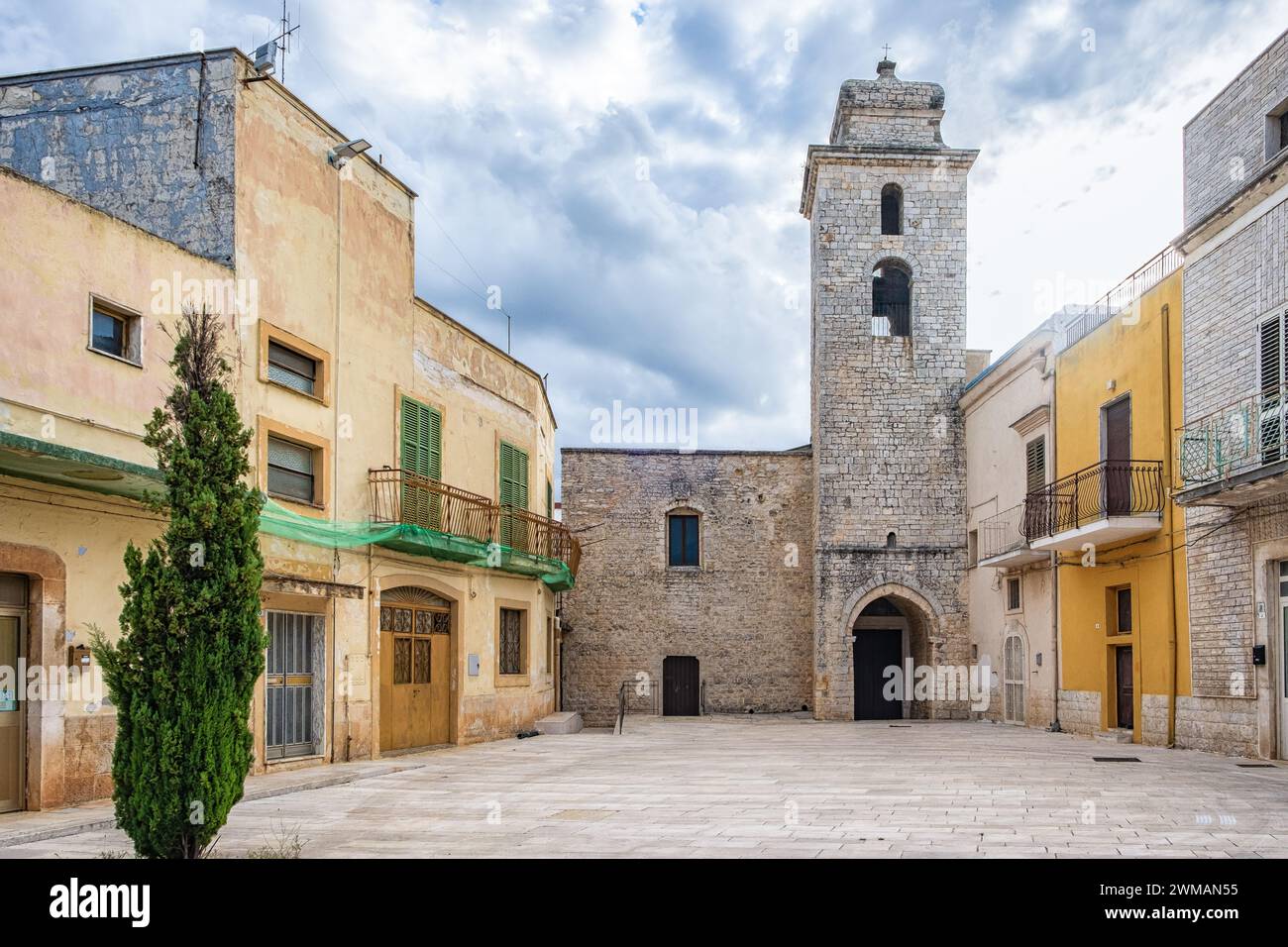 Santa Maria la Veterana church (XI century) in the Bitetto town, Bari ...
