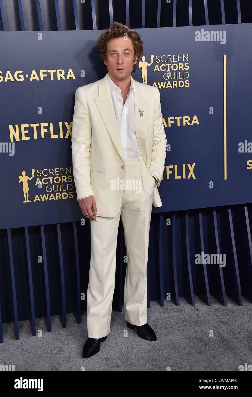 Los Angeles, USA. 24th Feb, 2024. Jeremy Allen White arriving to the ...