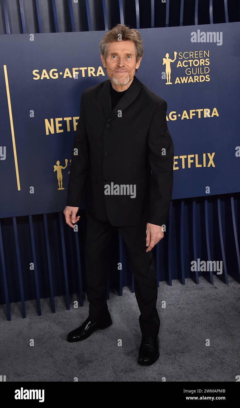 Los Angeles, USA. 24th Feb, 2024. Willem Dafoe arriving to the 30th Annual SAG Awards at the ...