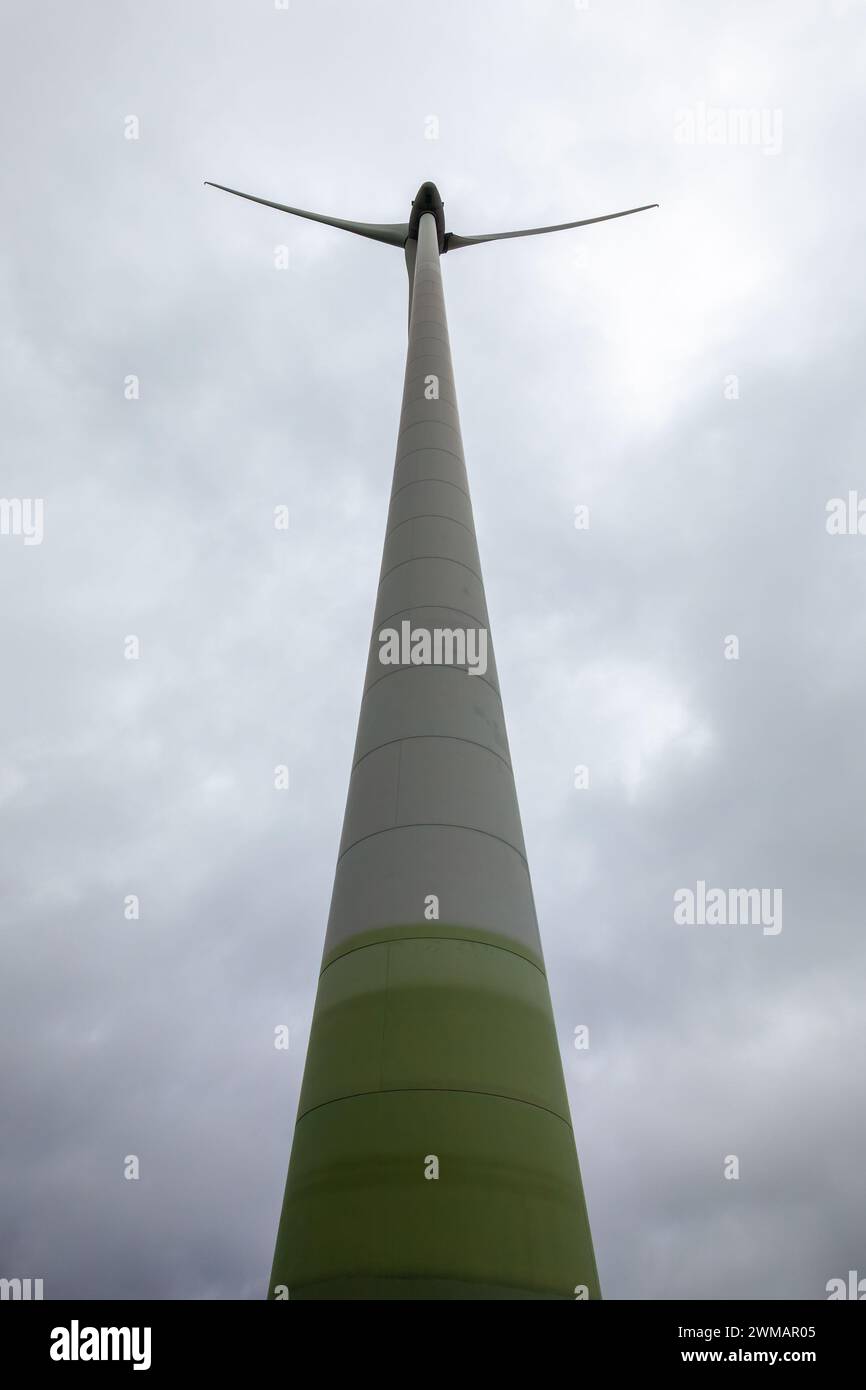 Sustainable energy concept. Wind turbine generator for renewable ...