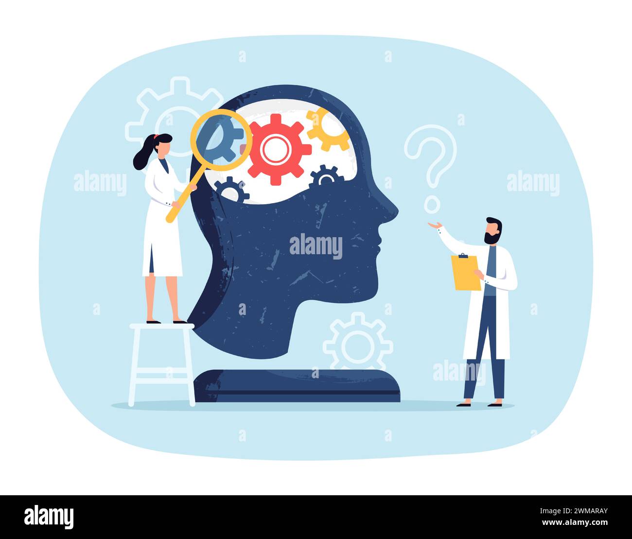 Psychological therapy mental illness Stock Vector Images - Alamy