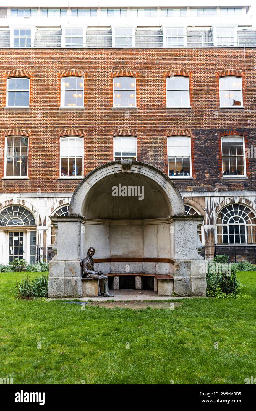 Bronze statue of English poet John Keats by sculptor Stuart Williamson ...
