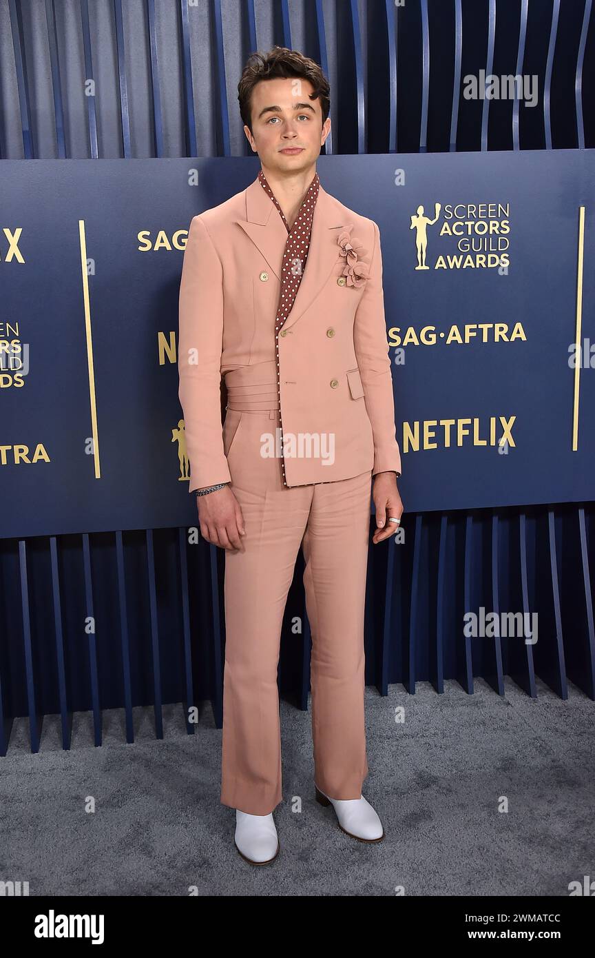 Los Angeles, USA. 24th Feb, 2024. Ben Ahlers arriving to the 30th ...