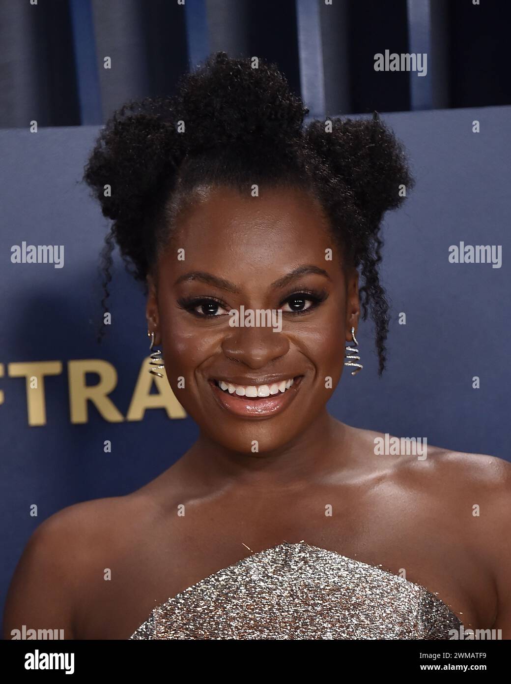 Los Angeles, USA. 24th Feb, 2024. Phylicia Pearl Mpasi arriving to the 30th Annual SAG Awards at ...