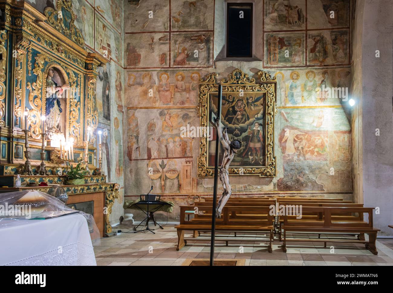 interior of the Saint Mary the Veteran Church (Santa Maria la Veterana ...