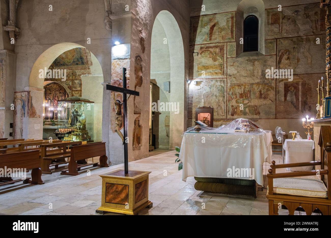 interior of the Saint Mary the Veteran Church (Santa Maria la Veterana ...