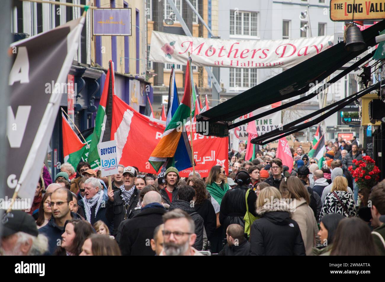 Cork City, Ireland. 24th February, 2024. In a striking act of ...