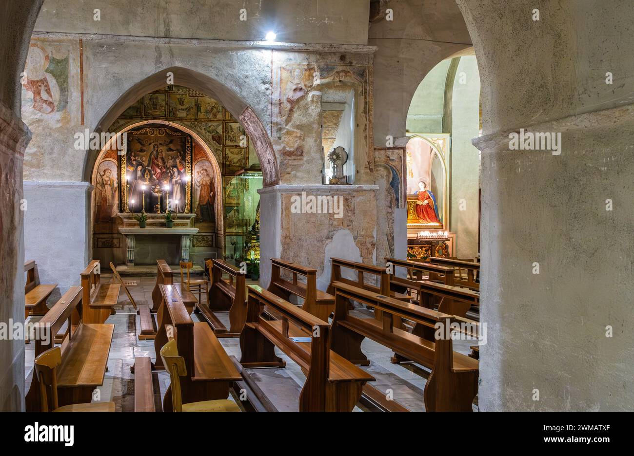 interior of the Saint Mary the Veteran Church (Santa Maria la Veterana ...