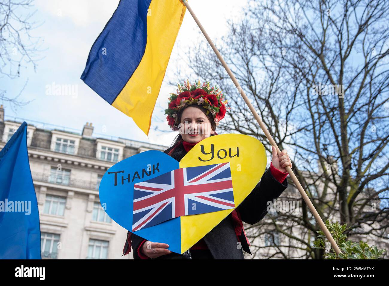 Union jack and ukrainian flag hi-res stock photography and images - Alamy