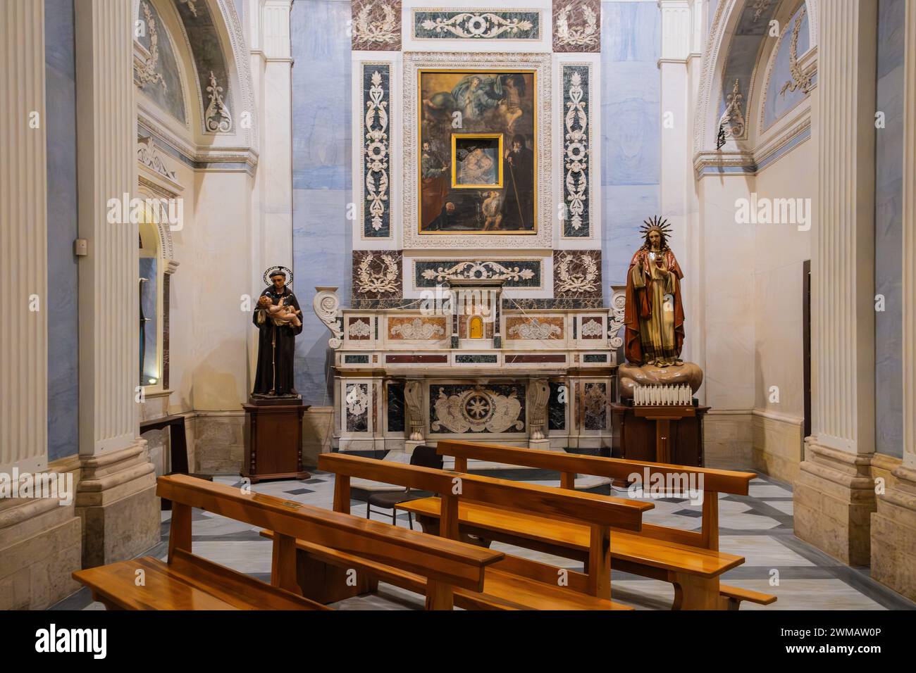 interior of the Saint Mary the Veteran Church (Santa Maria la Veterana ...