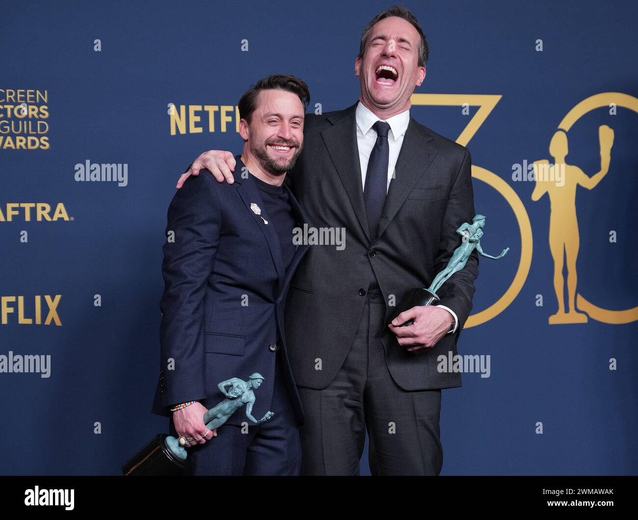 Los Angeles, USA. 24th Feb, 2024. (L-R) Kieran Culkin and Matthew ...