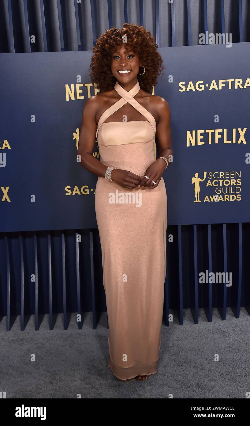 Los Angeles, USA. 24th Feb, 2024. Issa Rae arriving to the 30th Annual ...