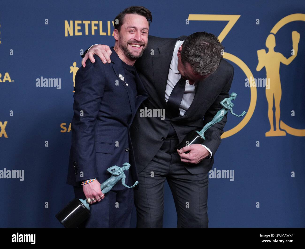 Los Angeles, USA. 24th Feb, 2024. (L-R) Kieran Culkin and Matthew ...