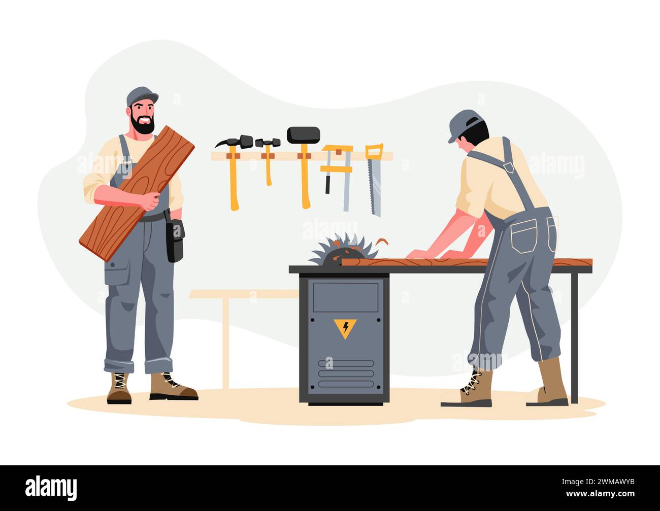 The carpenters Stock Vector Images - Alamy