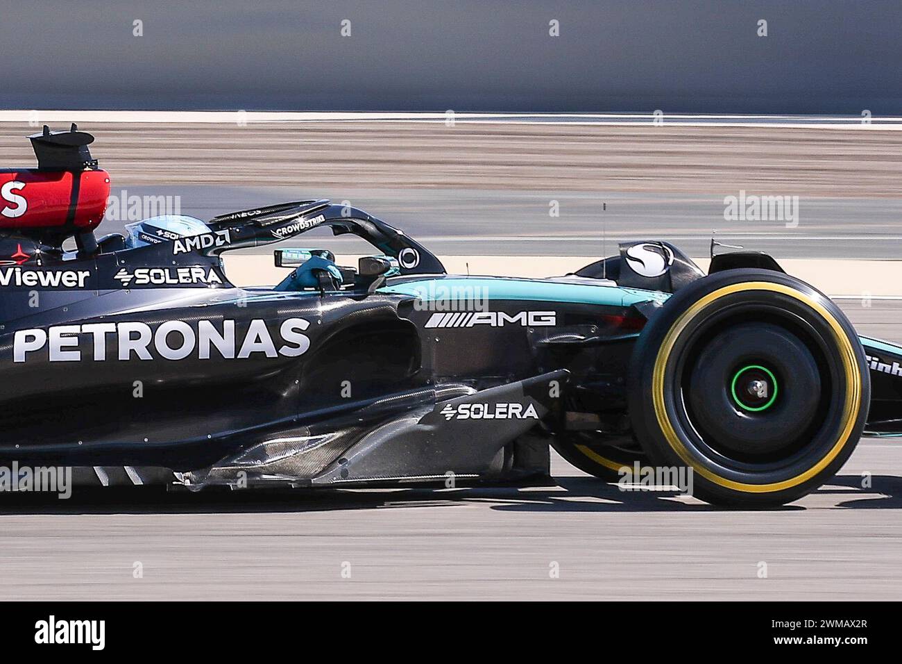 63 RUSSELL George (gbr), Mercedes AMG F1 Team W15, action, Mercedes AMG ...
