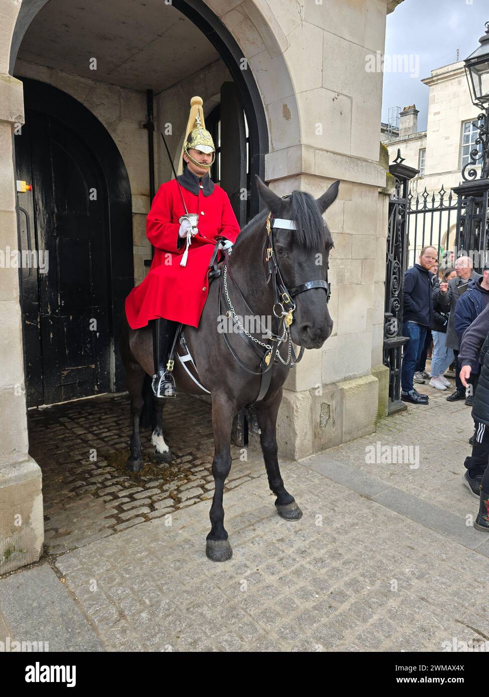 Soldiers of the King's Lifeguard at the Changing of the Guard in their ...