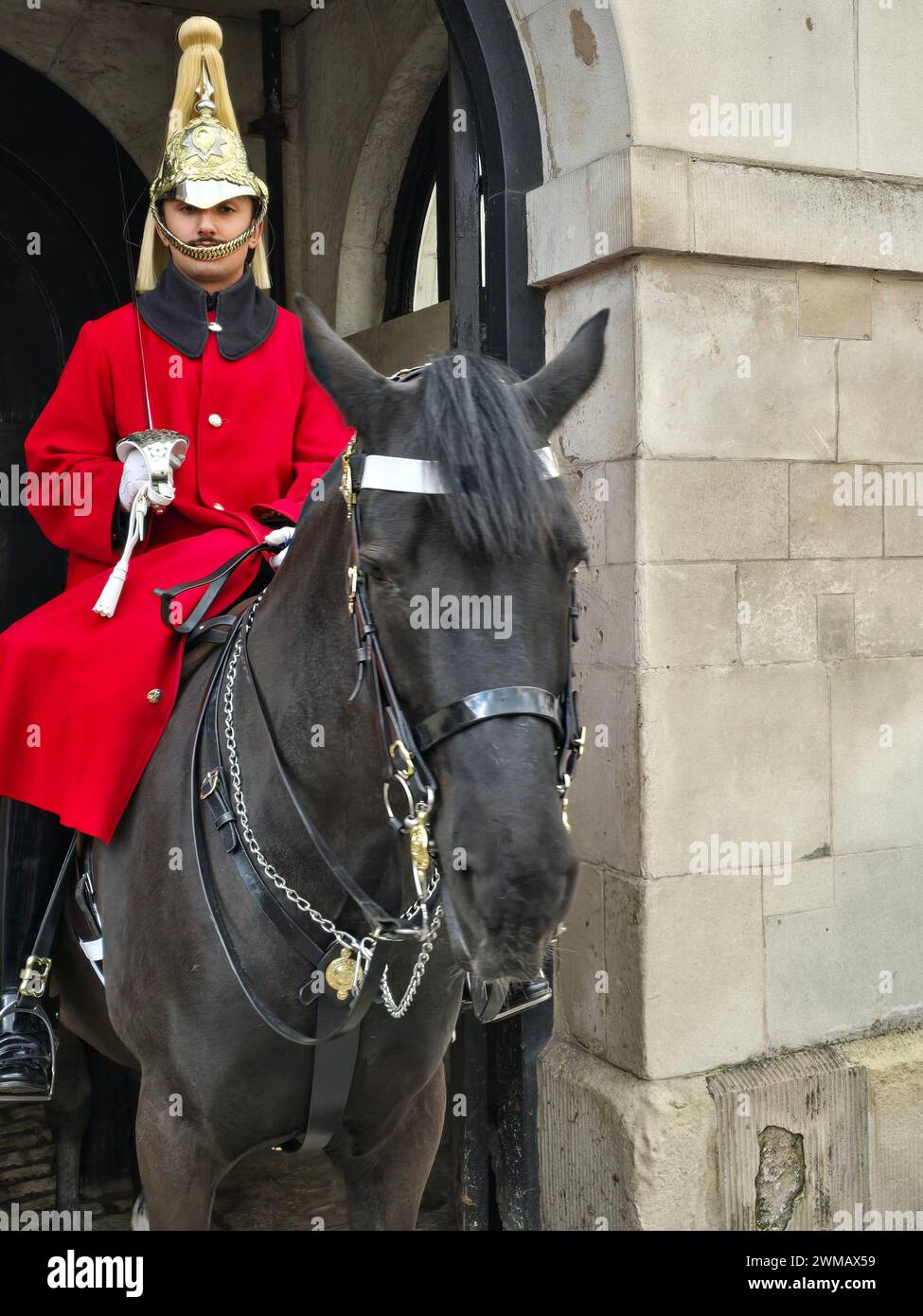 Soldiers of the King's Lifeguard at the Changing of the Guard in their ...