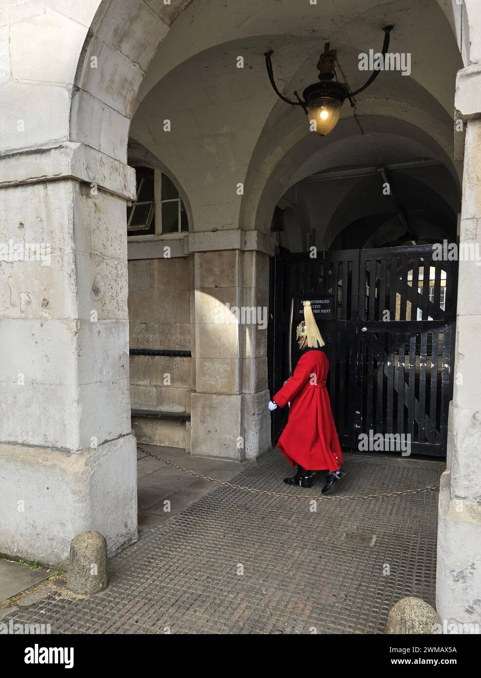 Soldiers of the King's Lifeguard at the Changing of the Guard in their ...