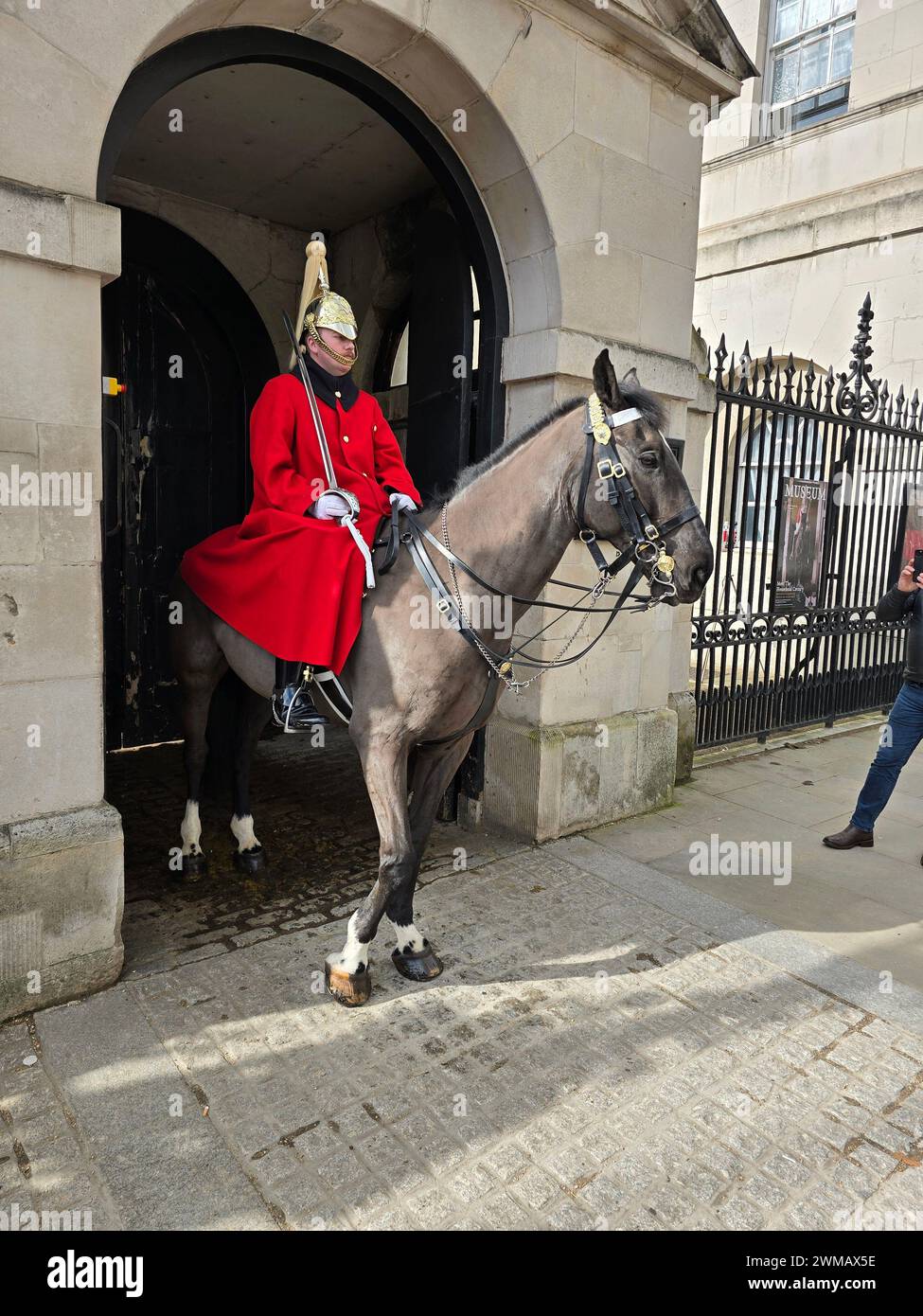 Soldiers of the King's Lifeguard at the Changing of the Guard in their ...