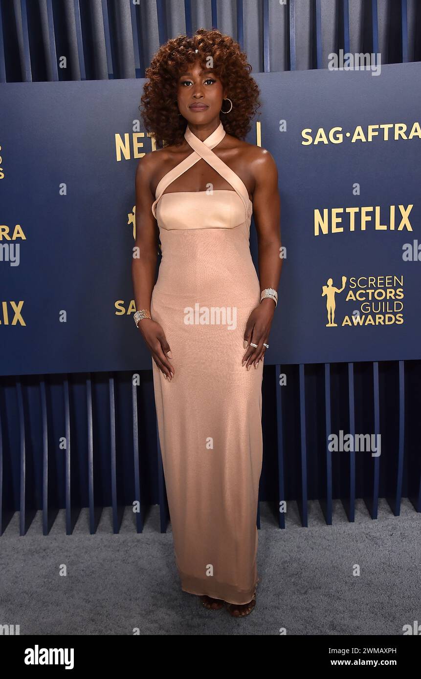 Los Angeles, USA. 24th Feb, 2024. Issa Rae arriving to the 30th Annual ...